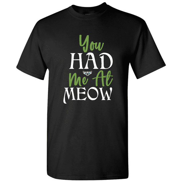 Cat T-Shirt Funny Cat Shirts Mens Cat T-Shirts Graphic Black Cat Tees ...