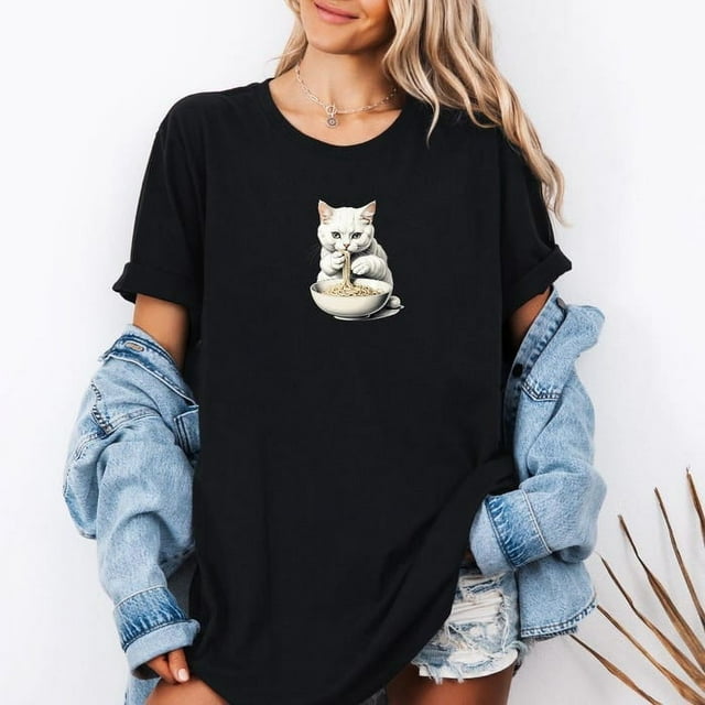 Cat T-Shirt - Women's Cat Shirts - Cute Cat Tee for Cat Lovers - I Love ...