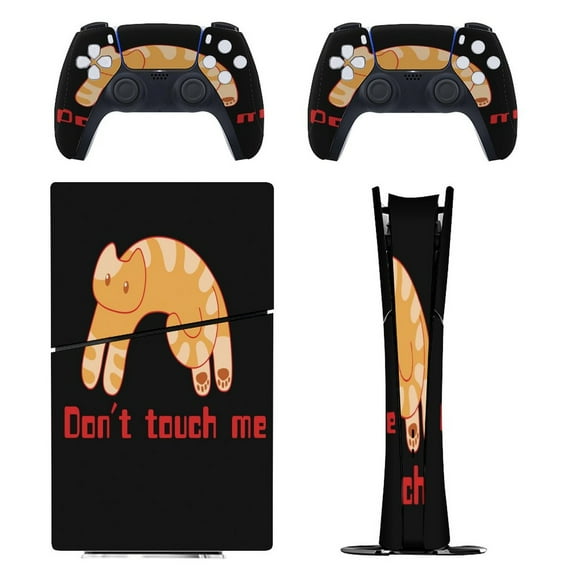 Cat T-shirt Cartoon PS5/PS5 Slim Digital Disc Skin Sticker For Console ...