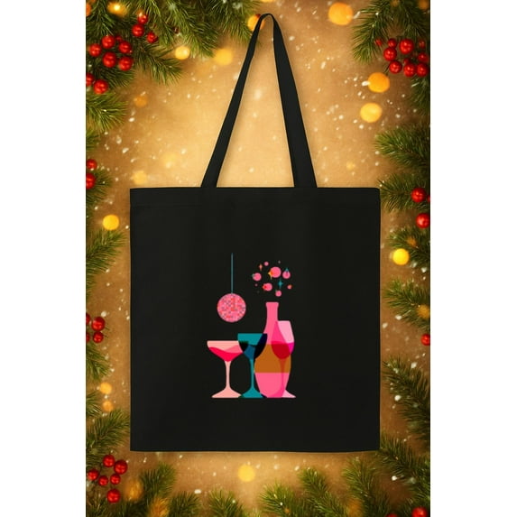Cat Tangled In Christmas Lights Funny Pet Graphic Tote Bag - Walmart.com