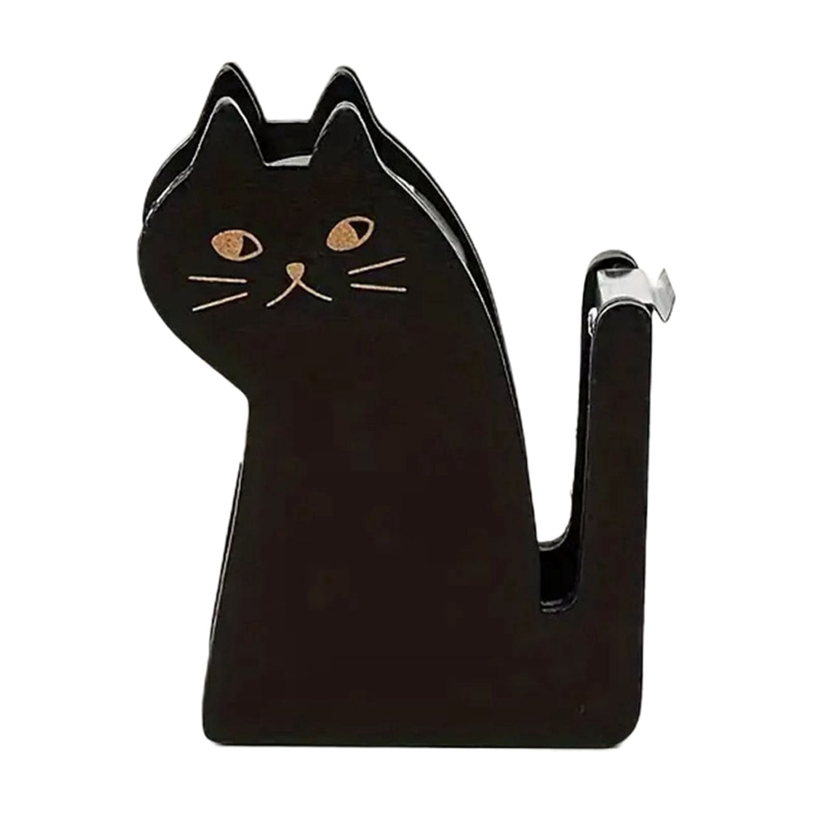 Cat Tape Dispenser Wooden Desk Accessory for Office Office Home Workers ...