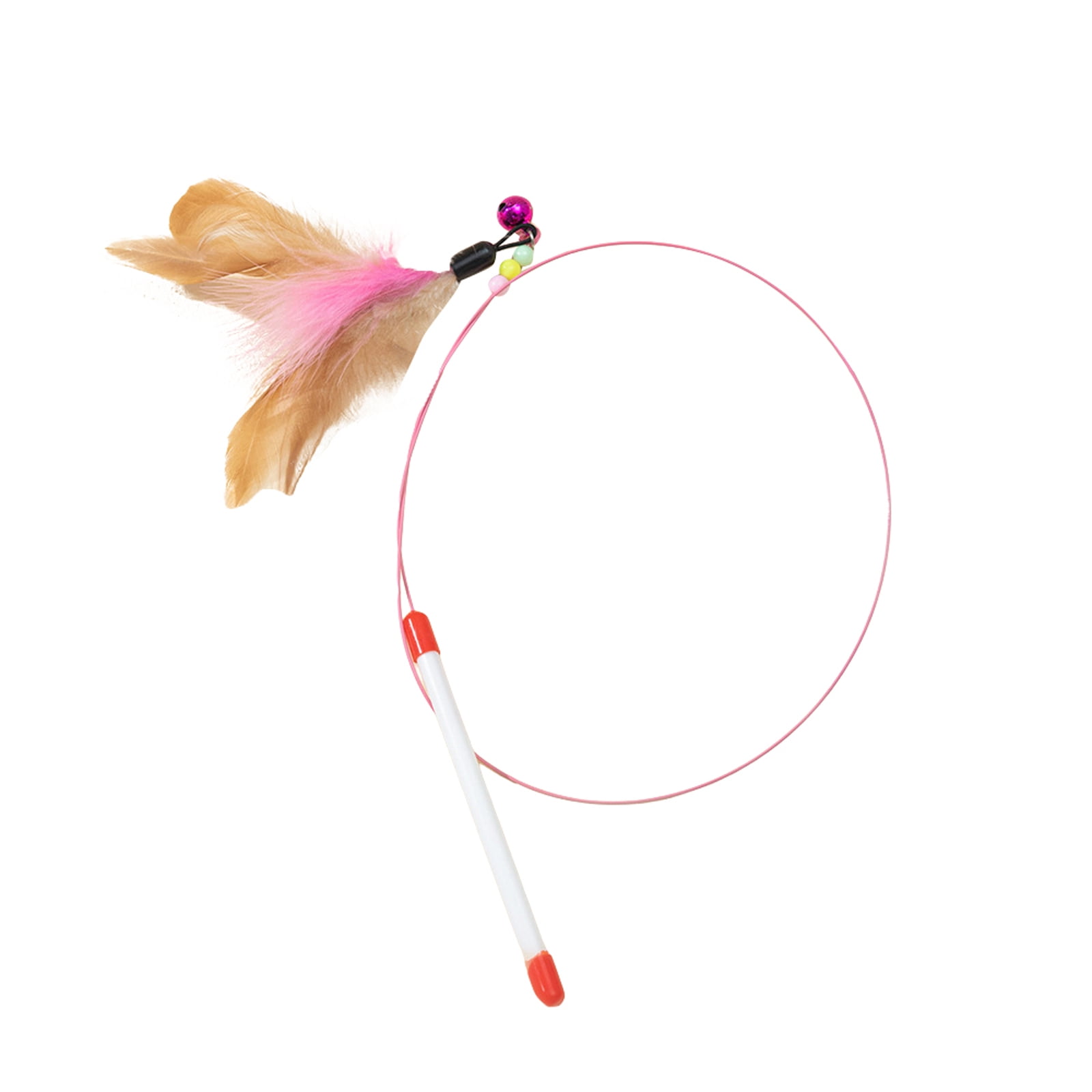 Cat Teaser Toy, Feather Mouse Fish Anti-boring Wand Toy Interactive Toy ...