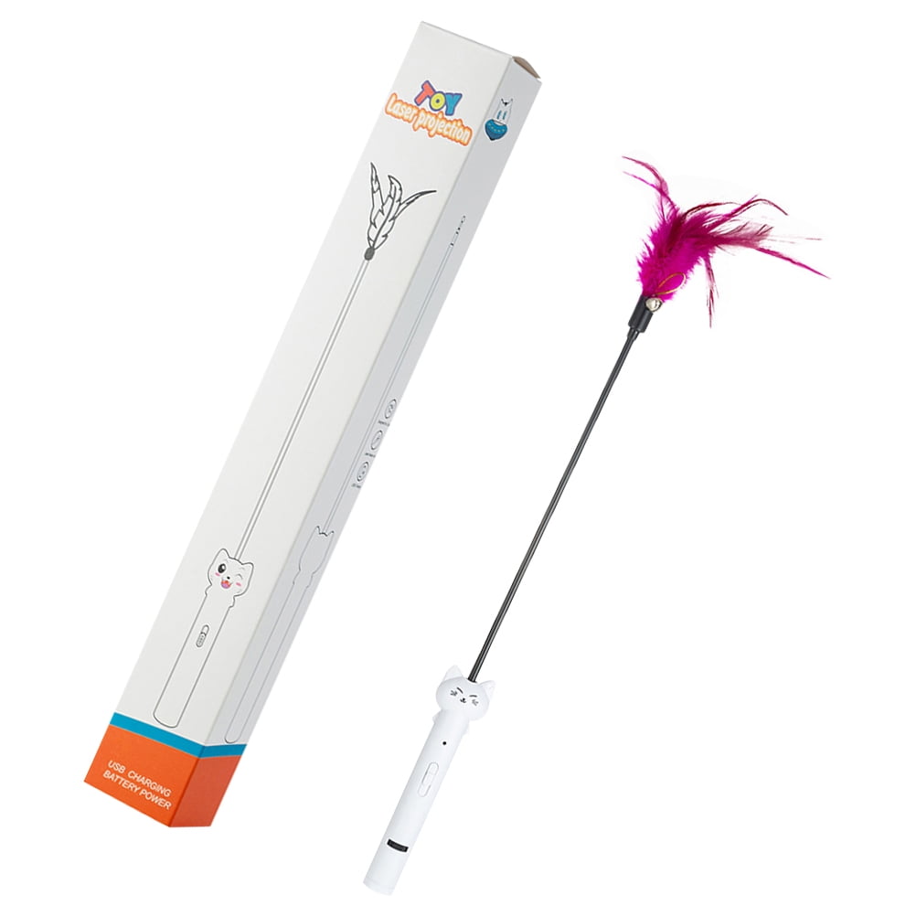 Cat Teaser Toys for Cats Furniture Protector USB Laser Pet White ...