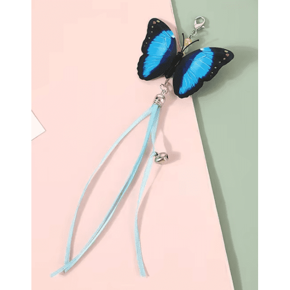 Cat Teaser Wand Toys Replacement Attachments - Colorful Butterfly ...