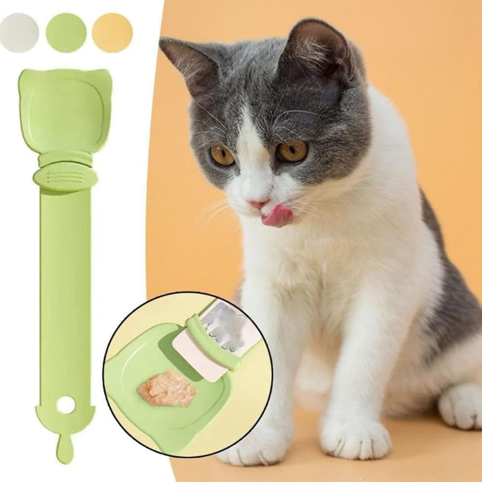Cat Teasers Cat Strip Feeder - Cat Strip Spoon for Easy Wet Food ...