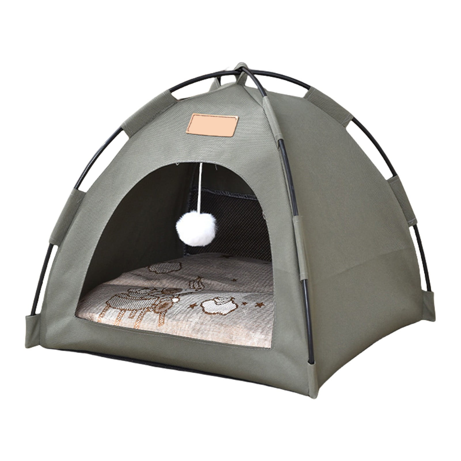 Cat Tent Cave House,Four-Season Pet Tent House Removable Cushion,Non ...