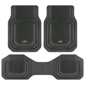 SmartFit 4-Piece Black All-Weather Heavy Duty Car Floor Mats, Rubber ...