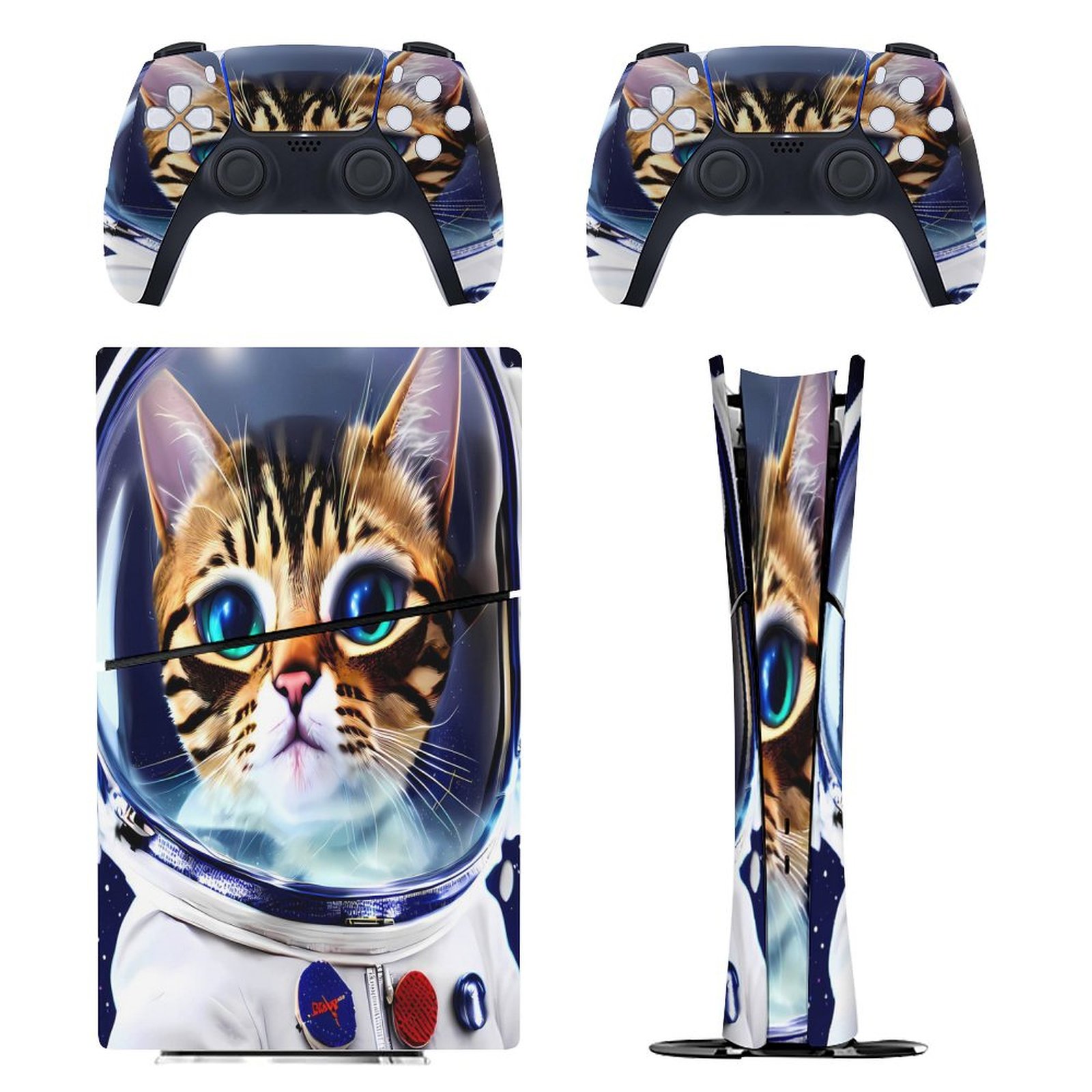 Cat, The Astronaut PS5/PS5 Slim Digital Disc Skin Sticker For Console ...