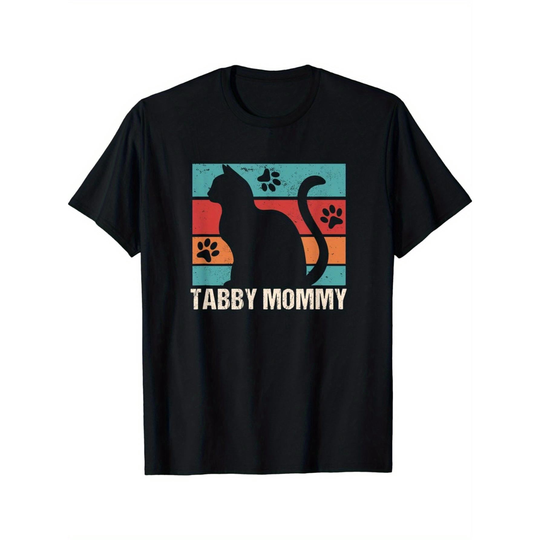 Cat - Themed Tops for Women "Tabby Mommy" Retro - Styled Vintage Print ...