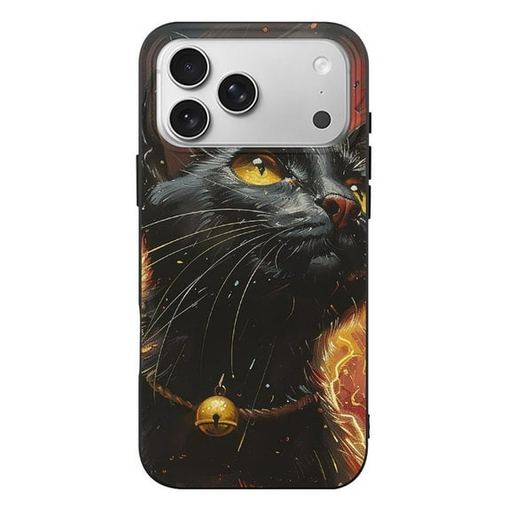 Cat Thunder Lightning Vintage Phone Case Compatible with iPhone 17 Pro ...