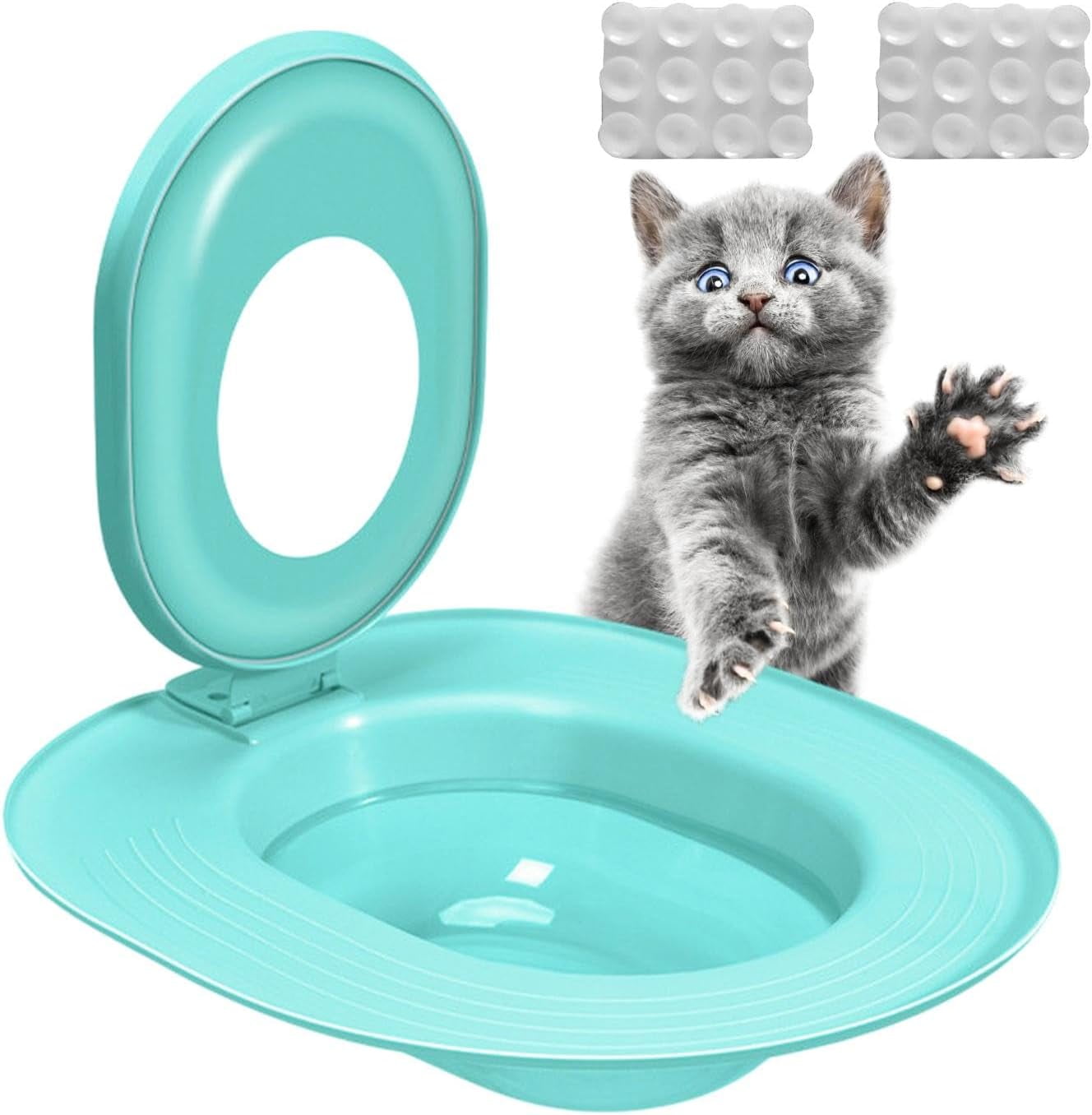 Cat Toilet Seat Training Kit - 15.35x14.37 inches Cats Toilet Trainer ...