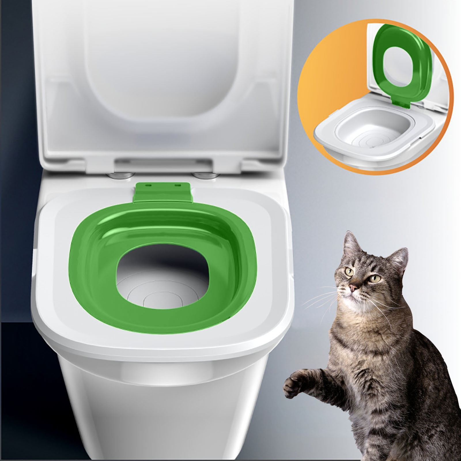 Cat Toilet Squatting Pit Toilet Training Device Universal Reusable Cat ...