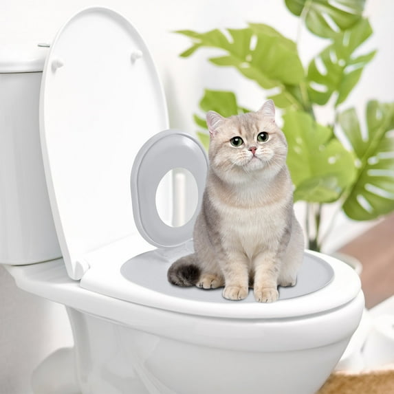 Cat Toilet Training Kit, Reusable Pet Cat Toilet Seat Trainer Cat ...