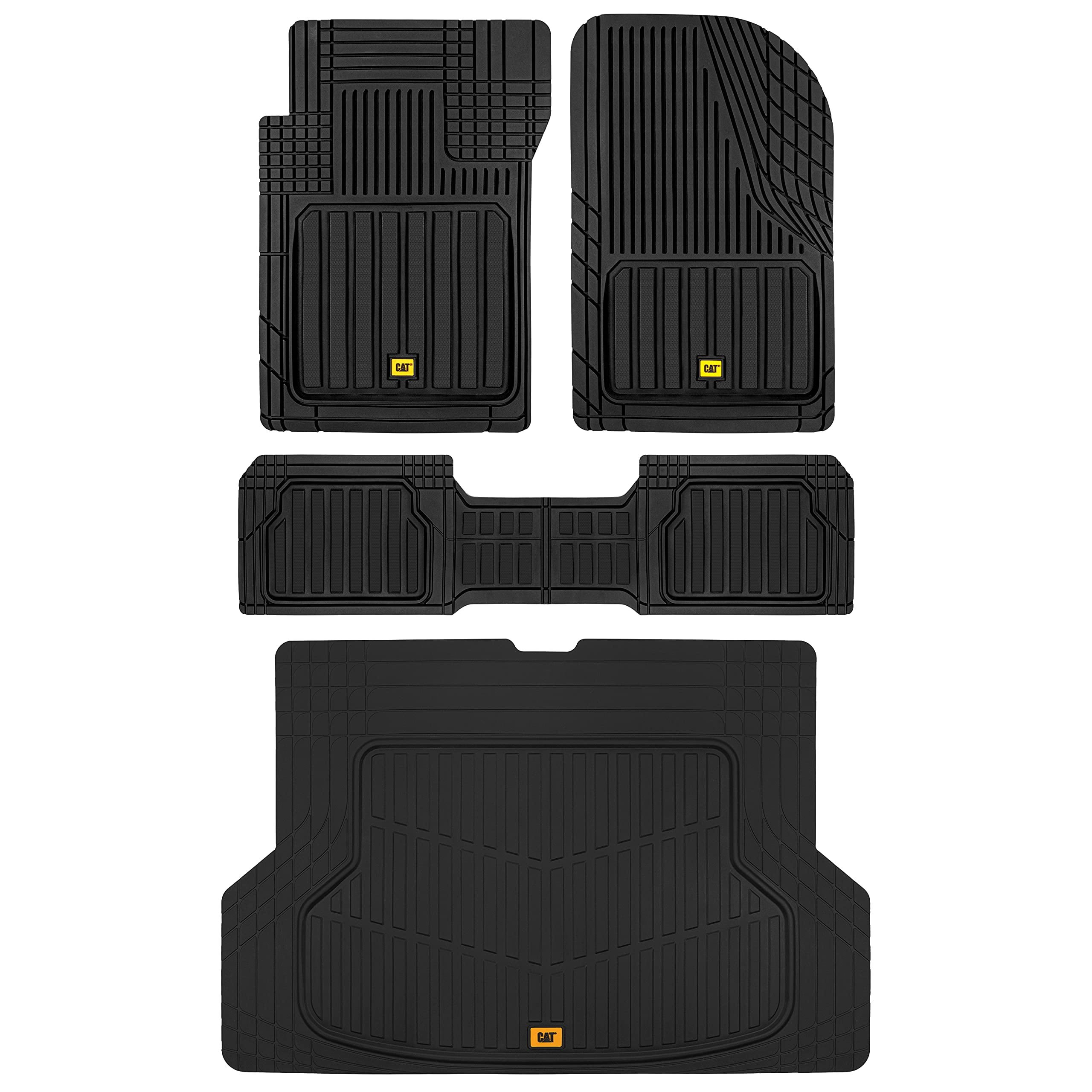 Cat® ToughLiner Heavy Duty Rubber Floor Mats & Cargo Trunk Liner for ...