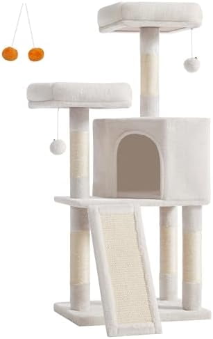 Cat Tower, Cat Tree for Indoor Cats, 45.3-Inch Cat Condo with ...
