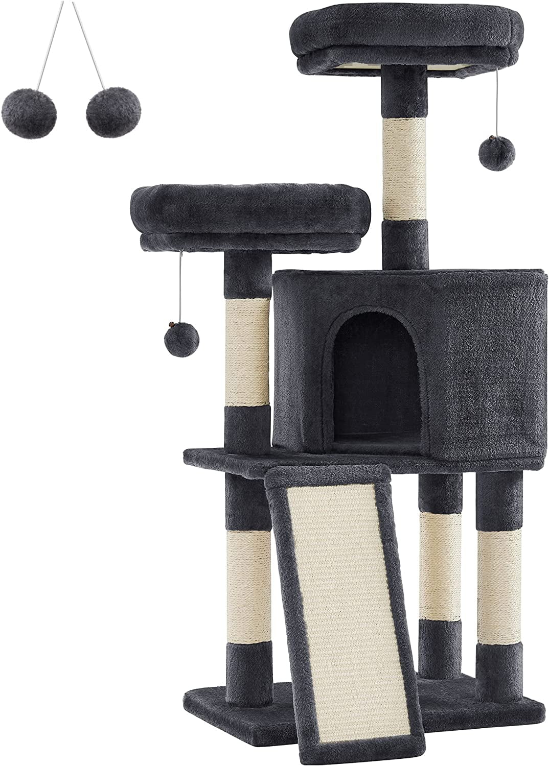 Cat Tower, Cat Tree for Indoor Cats, 45.3-Inch Cat Condo with ...