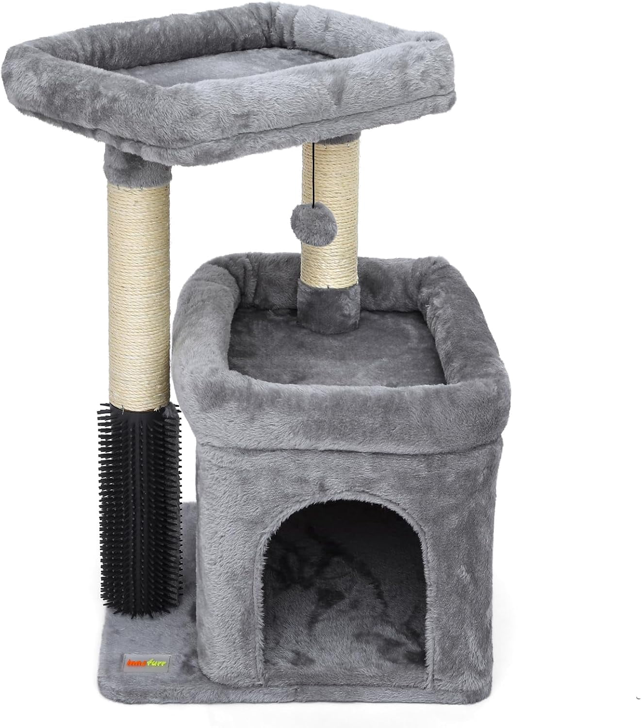 Cat Tower with Scratching Post, Small Cat Tree for Indoor Cats, Cat ...