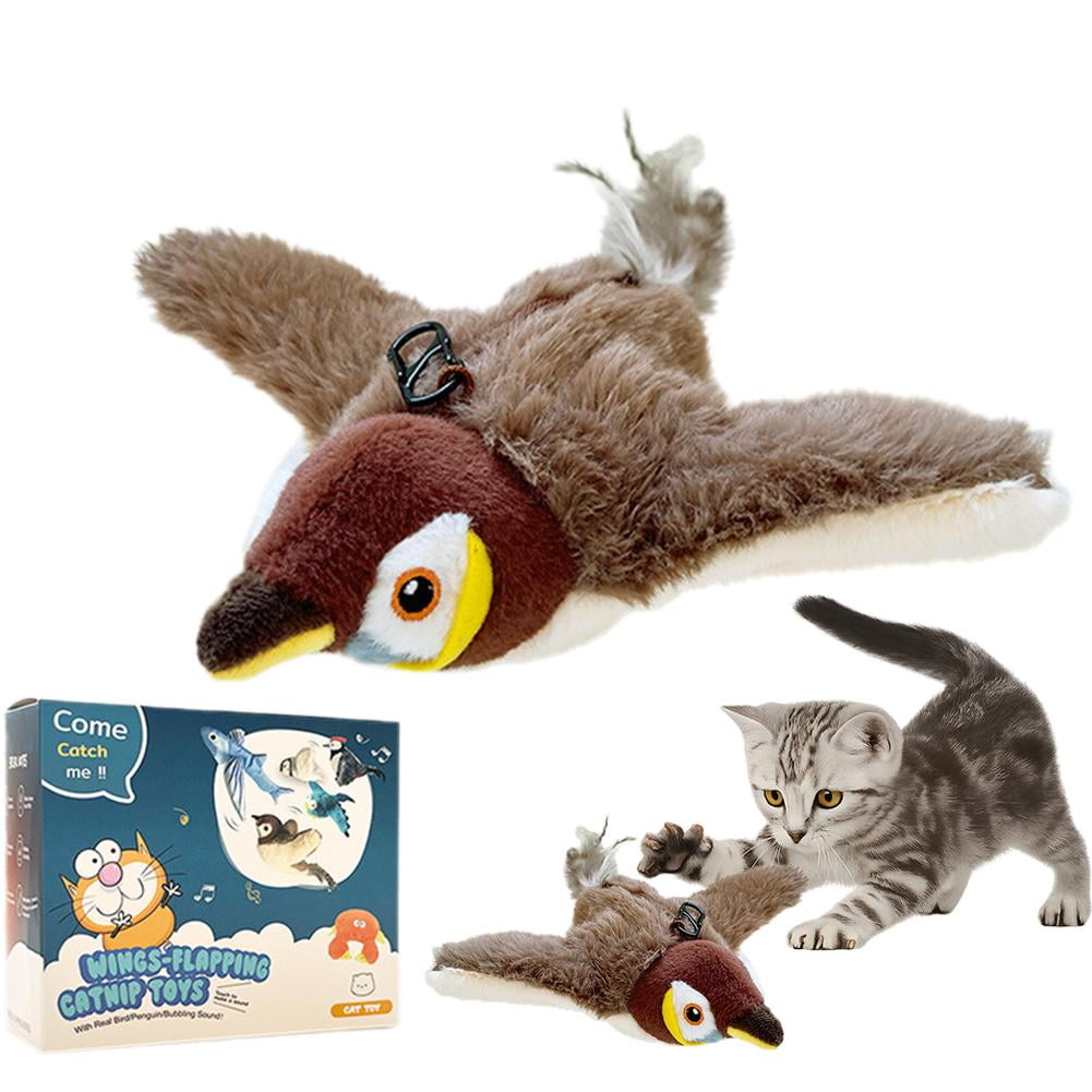 Cat Toy, 2026 Upgrade Interactive Chirping Bird with Flapping Wings ...