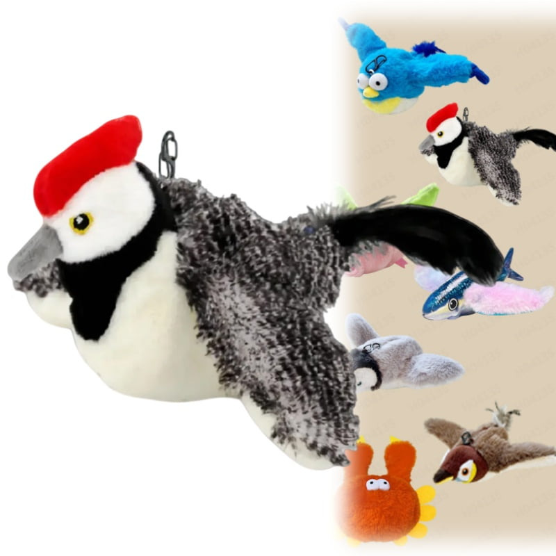 Cat Toy, 2026 Upgrade Interactive Chirping Bird with Flapping Wings ...