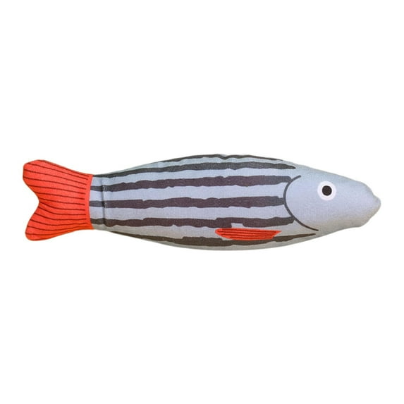 Cat Toy 3D Fish Toy Pillow Fish Interactive Sound Cat Toy Cat Supplies ...