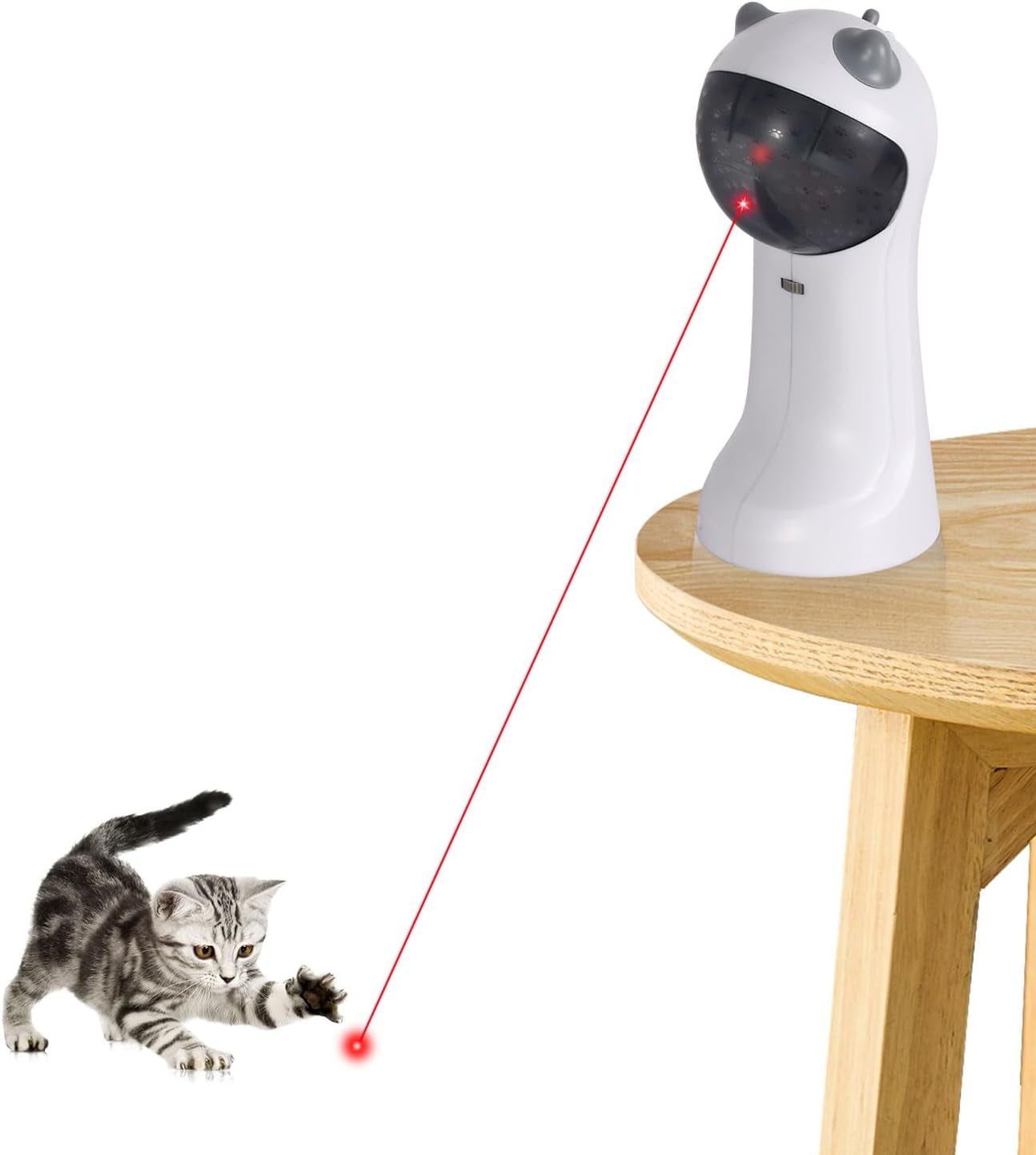Cat Toy, Automatic Motion-Activated, 5 Fun Patterns, 4 Speed Modes ...