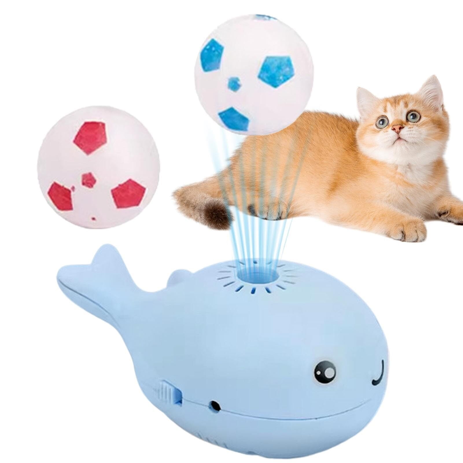 A Cat Toy Ball - Floating Ball Cat Toy | Whale Floating Ball Cat Toy ...
