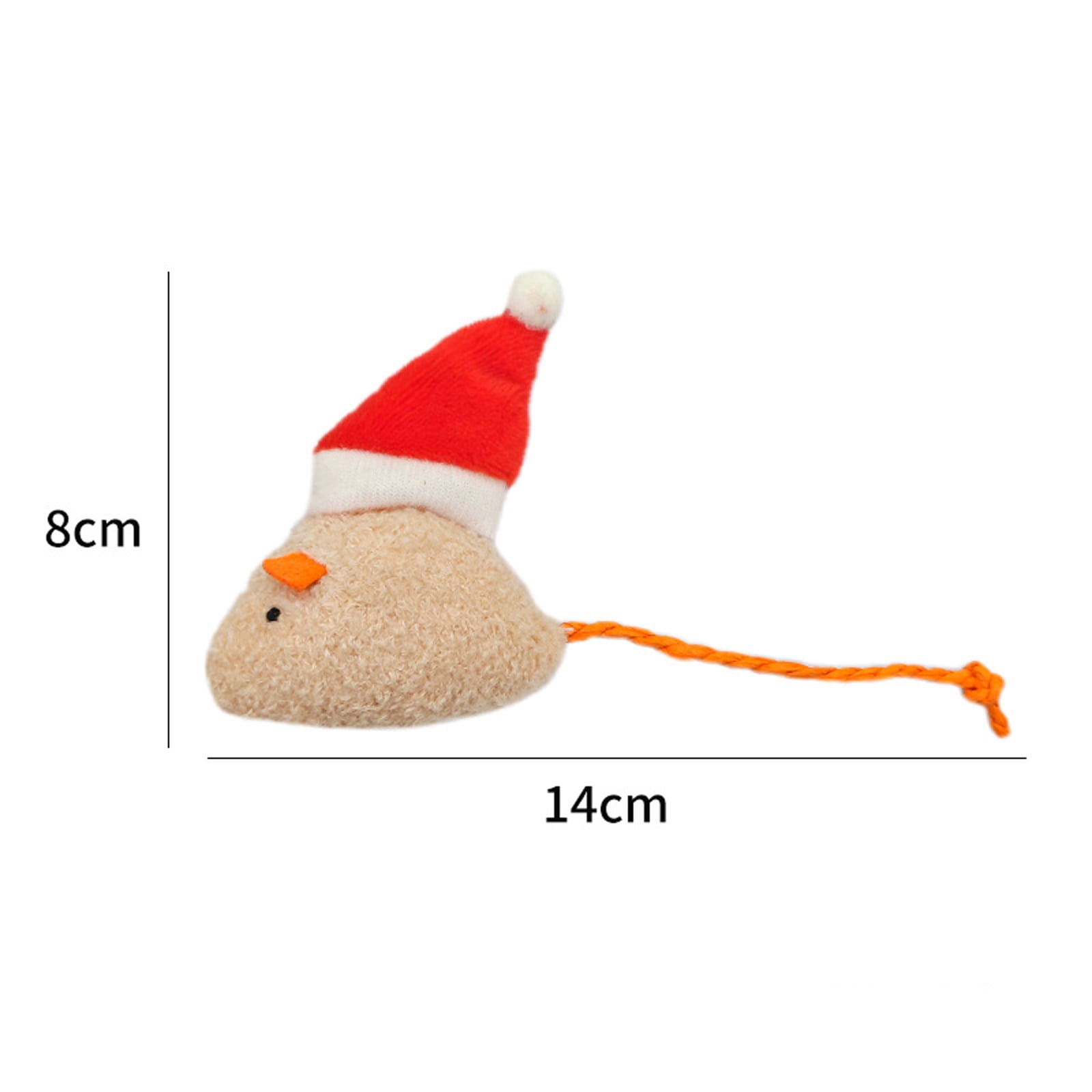 Cat Toy Christmas Mouse With Adorable Santa Hat, Interactive Biting ...