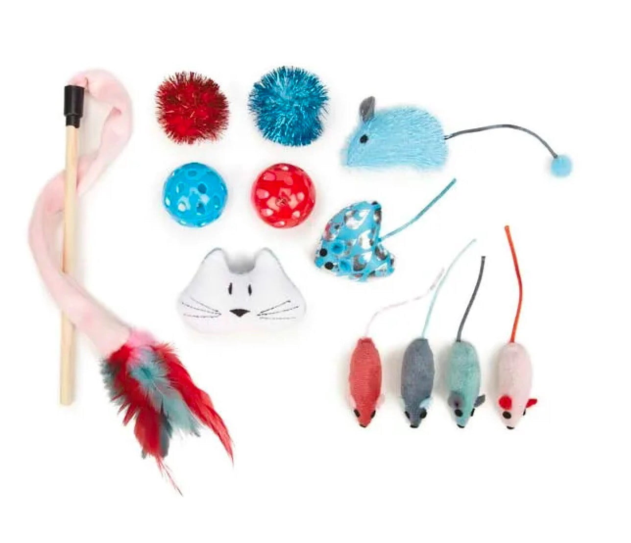 Cat Toy Gift Packs 12 Piece Boxes of Feline Fun Chase Pounce Bat Grasp ...