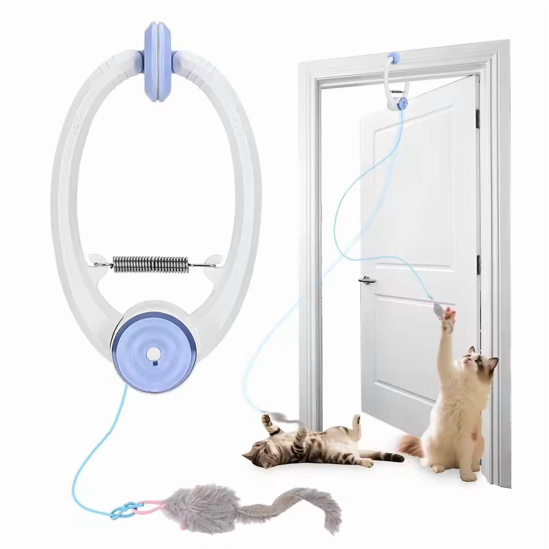 Cat Toy Interactive for Indoor Cats, Smart USB Rechargeable Door ...