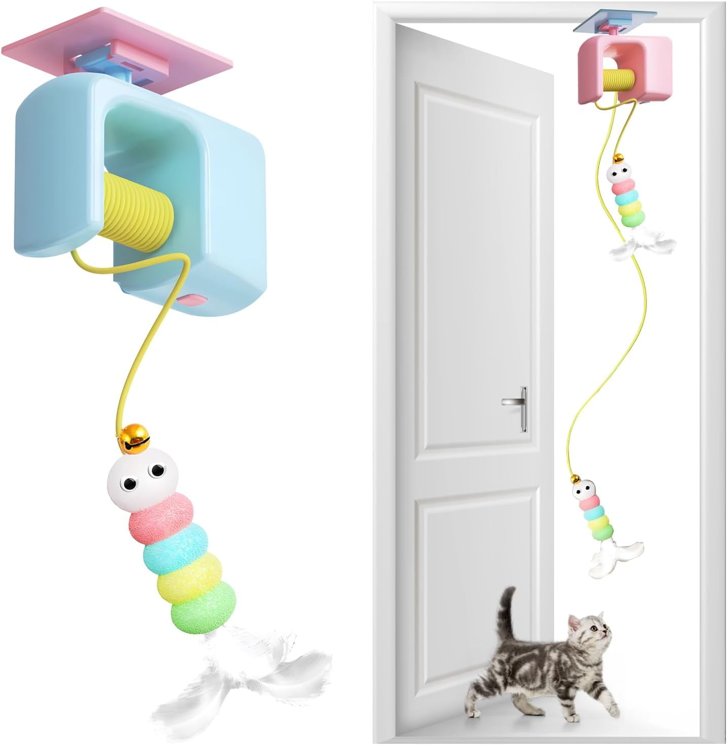 Cat Toy Interactive Kitten Chasing Game, Rechargeable Kitten Chaser ...