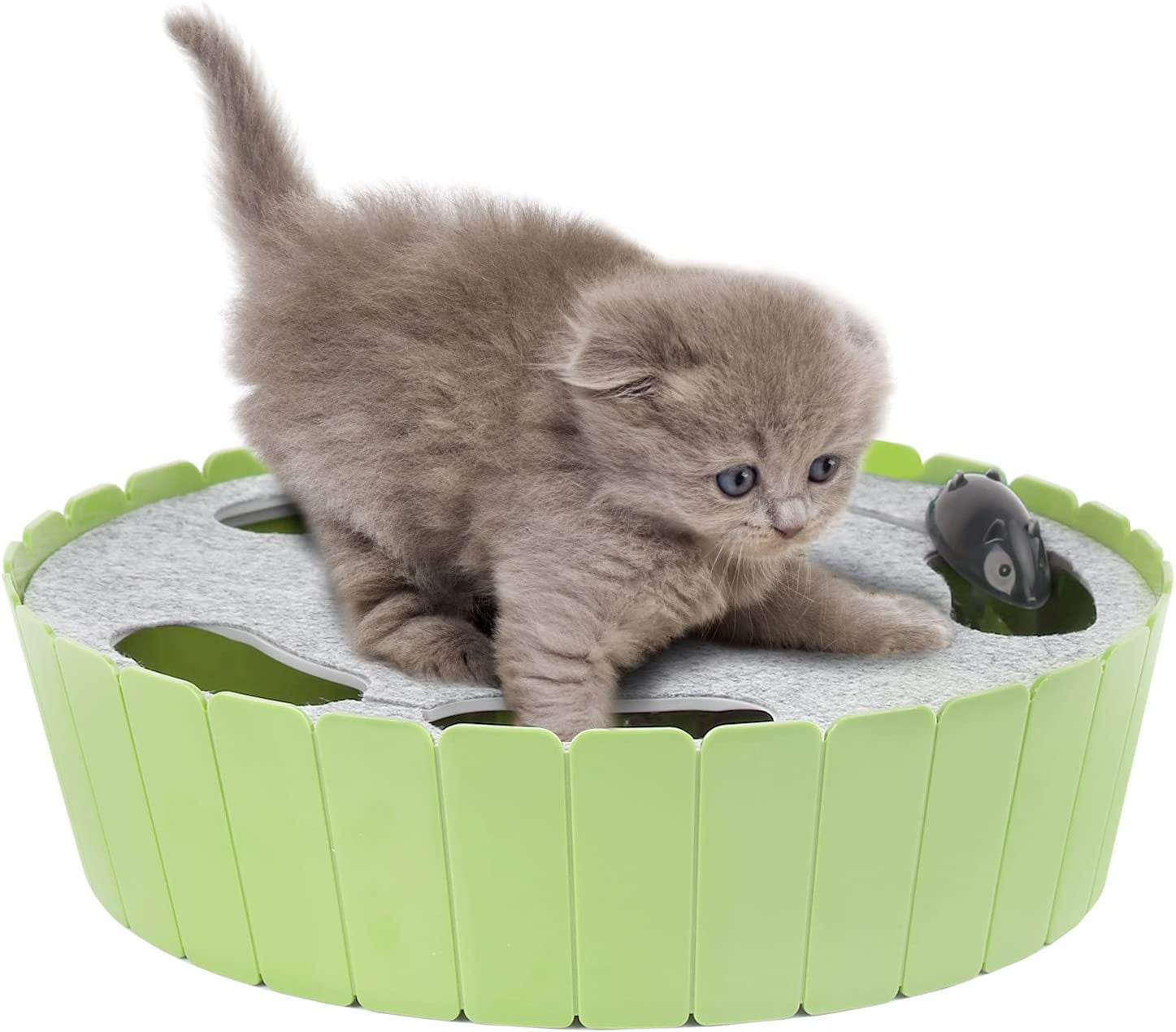 Cat Toy with Running Mouse. Electric Interactive Motion Cat Toy ...