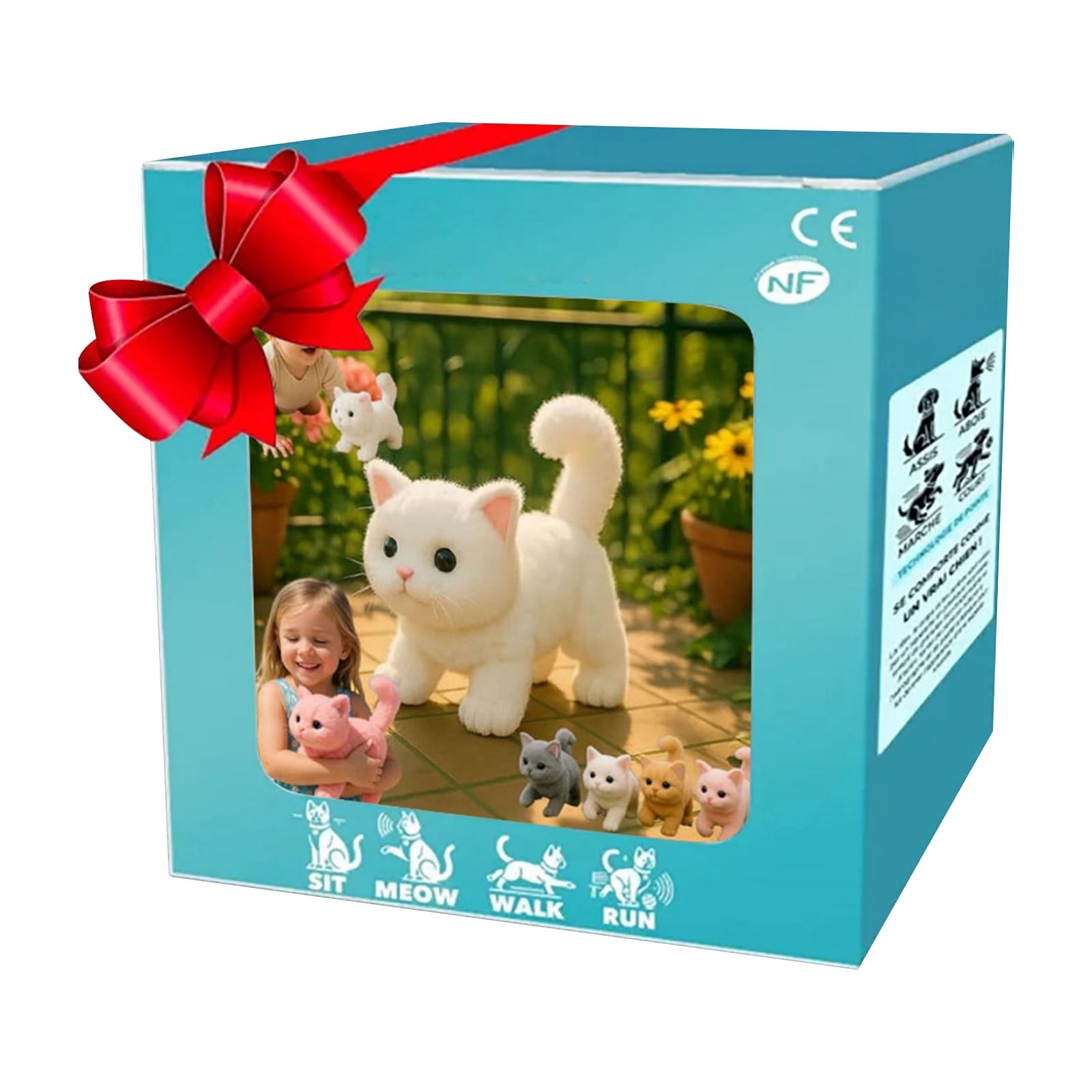 Cat Toy Soft Cuddly Stuffed Doll For Kids And Cat Lovers Birthday Home ...