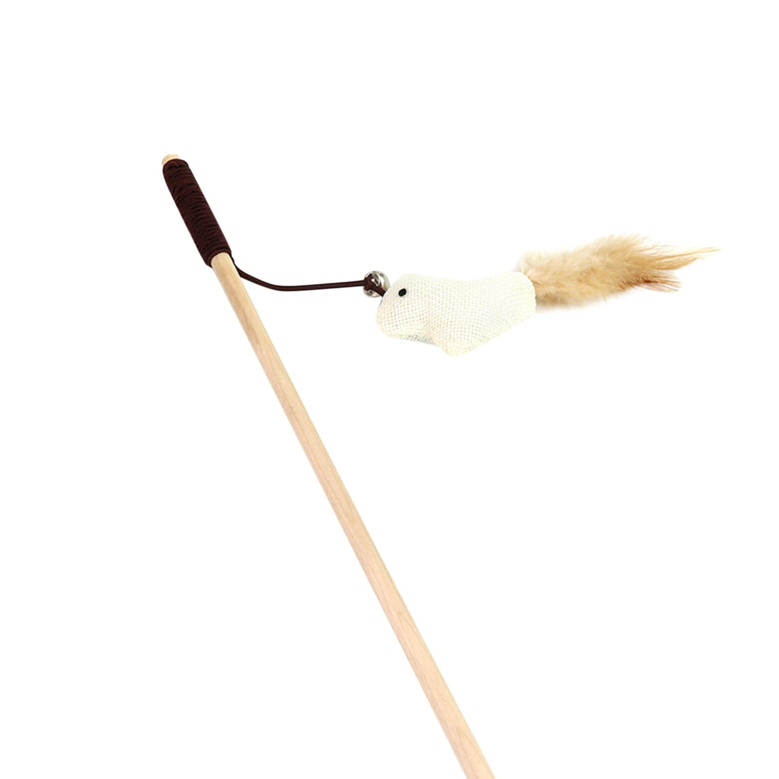 Cat Toy Teasing Cat Stick Feather Suzuki Teasing Cat Stick Wooden Stick ...