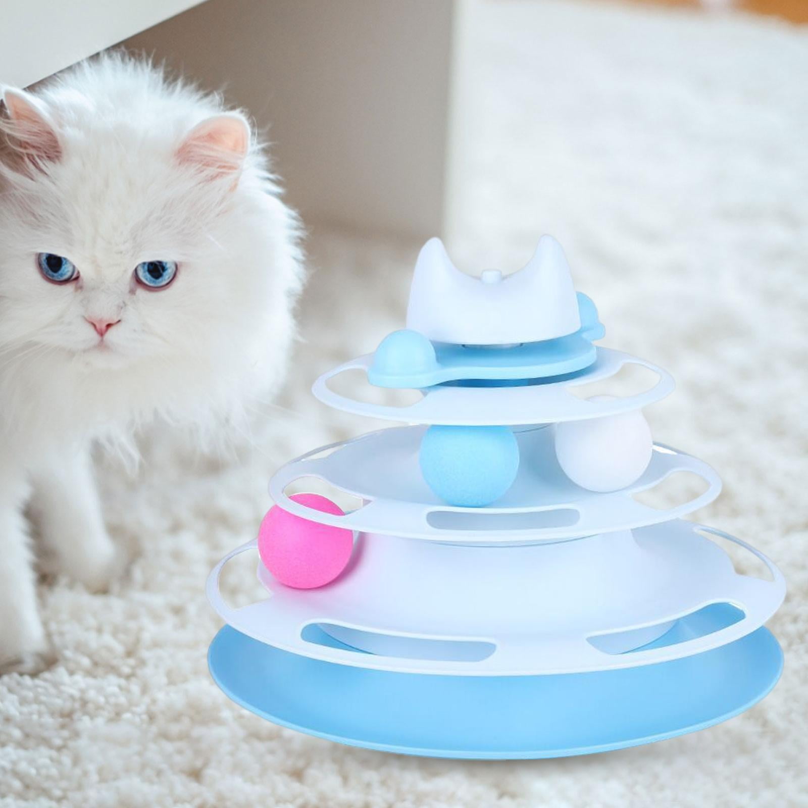 Cat Toy Track Interactive Toy with Moving Balls Exerciser Game for ...