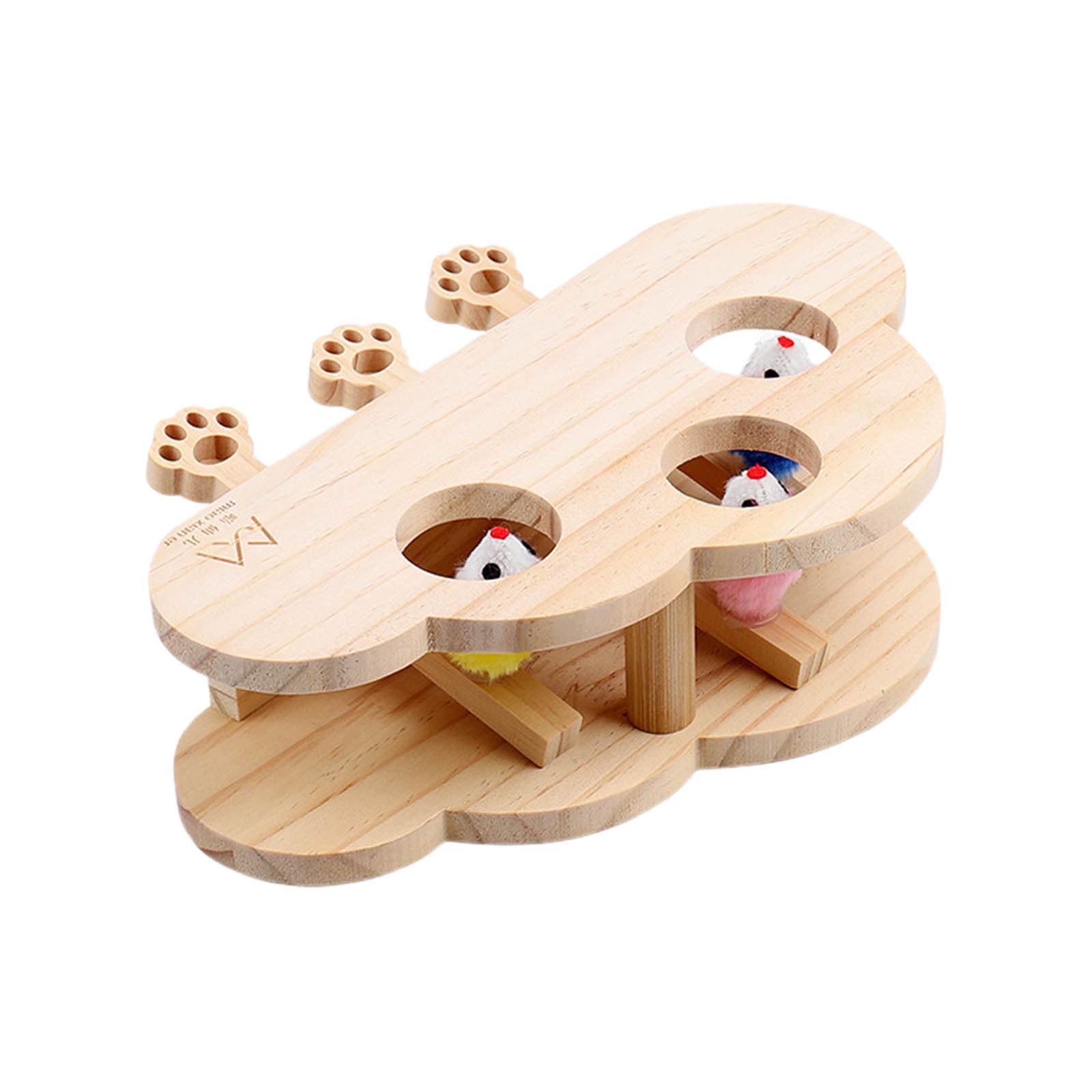 Cat Toy, Whack-a-Mole 3-in-1 Cat Scratcher and Toy, Cat Toys for Indoor ...