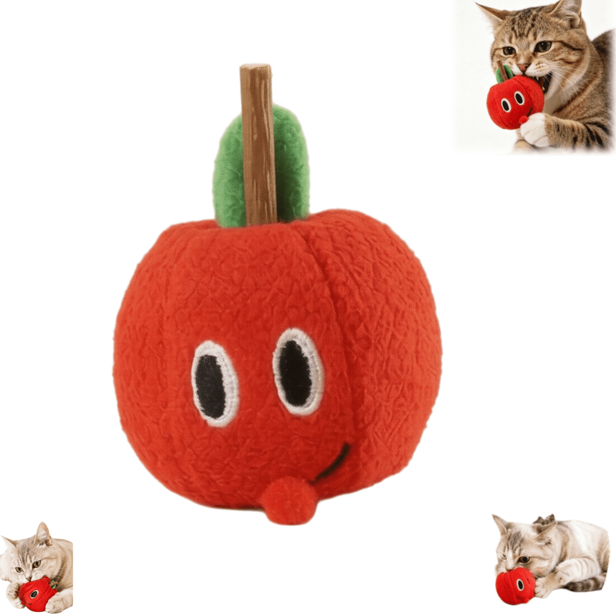 Cat Toy with Silver Vine Stick, Interactive Self-Play Toy for Indoor ...