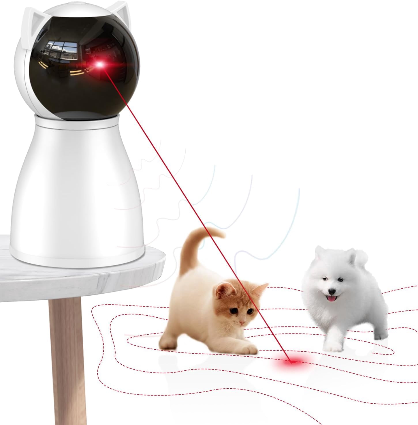 Cat Toys [2025 Newly Upgraded] Real Random Trajectory Rechargeable ...
