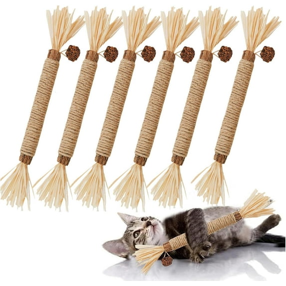 Cat Toys,6PCS Kitten Toys for Indoor Cats Catnip Toy for Chewing ...