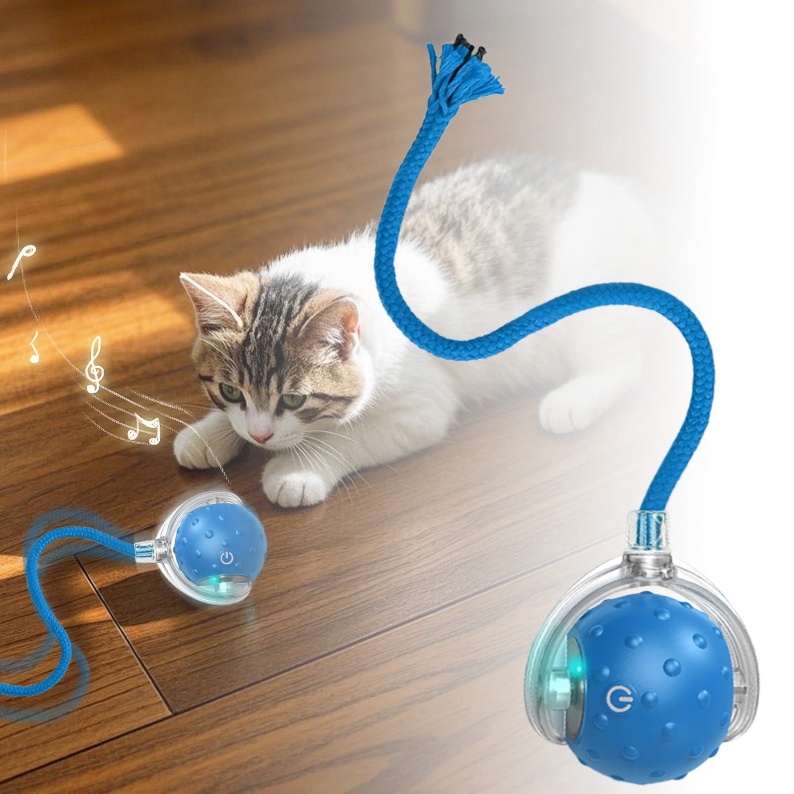 Cat Toys Ball for Indoor Cats - Interactive Automatic Cat Ball Toy ...