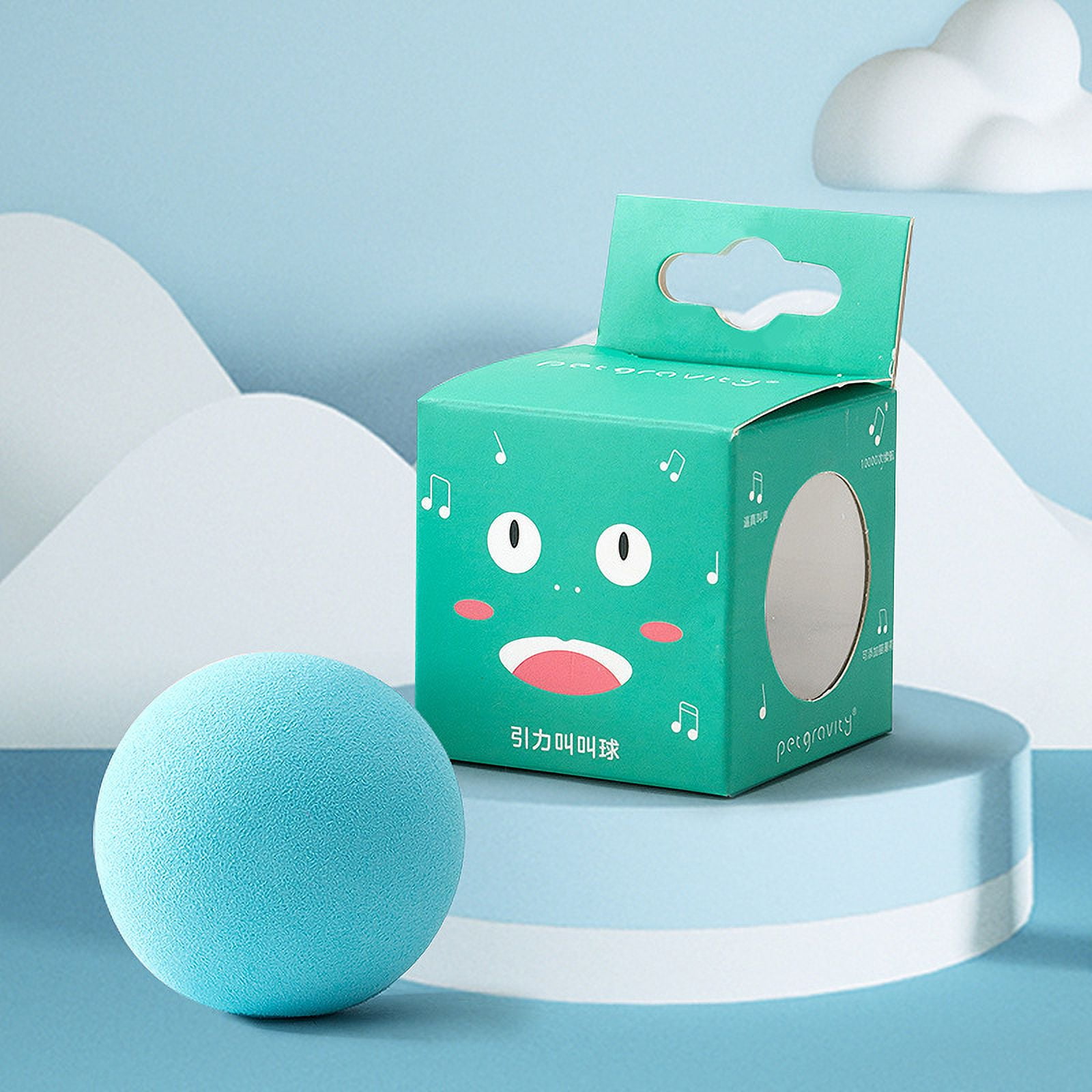 Cat Toys Balls Sound Frogs Birds Chirping Crickets EVA Balls Rolling ...