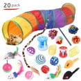 Cat Toys Cat Kitten Play Tunnel Mouse Shape Balls Foldable Chat Funny ...