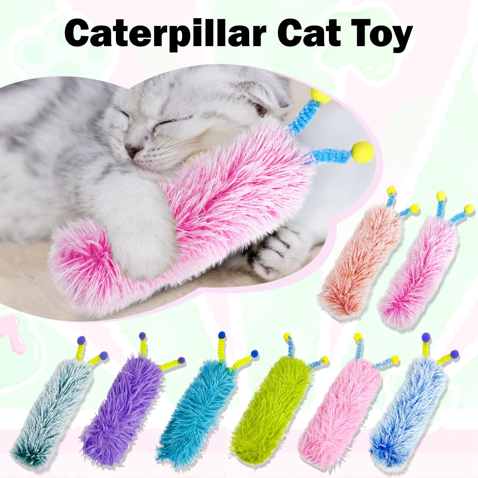 Cat Toys, Cat Pillows for Indoor Cats, YUANGUI Interactive Cat Toys Cat ...