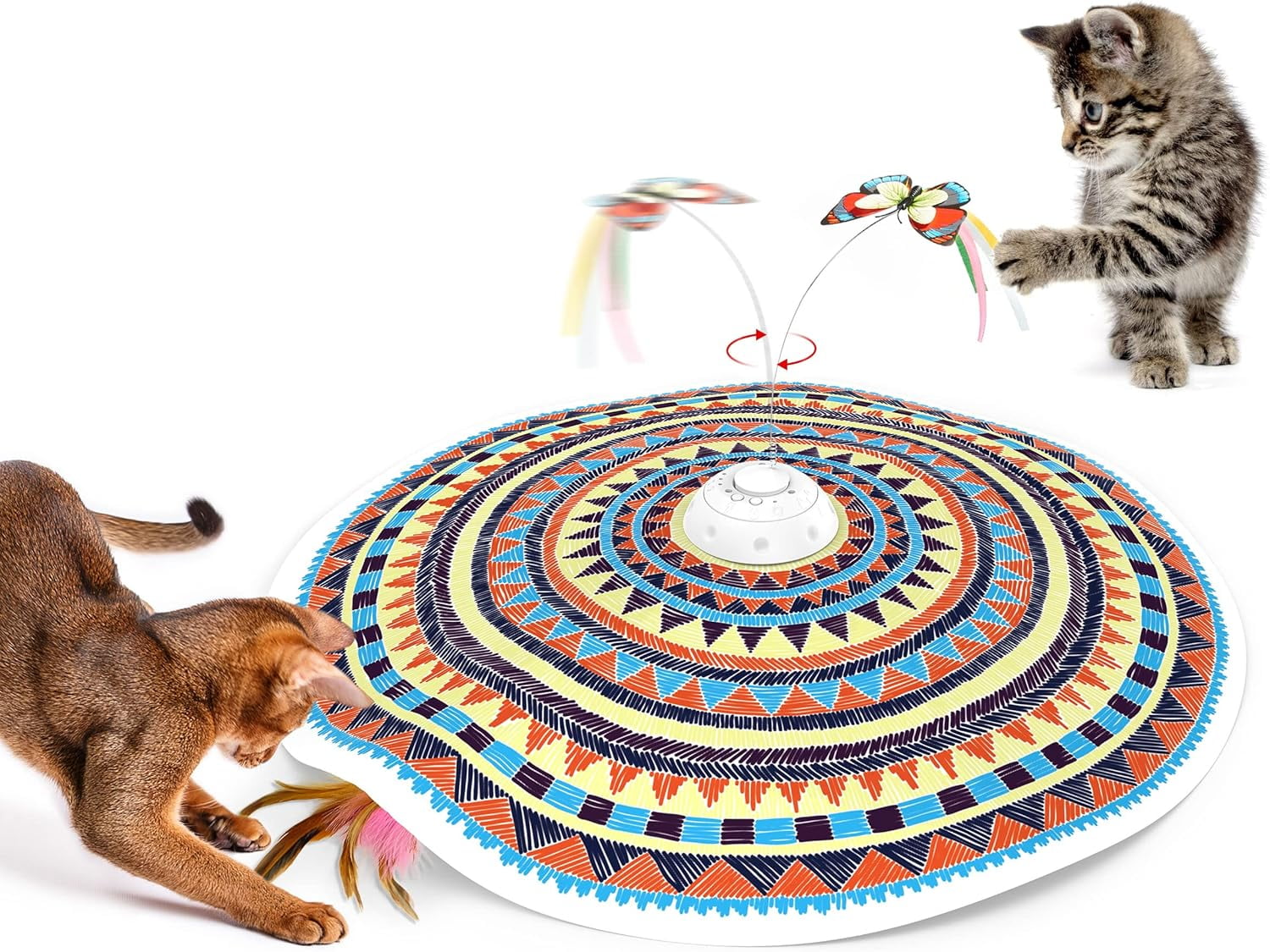 Cat Toys Chargeable, 3in1 Hide and Seek, Automatic Interactive Fun ...