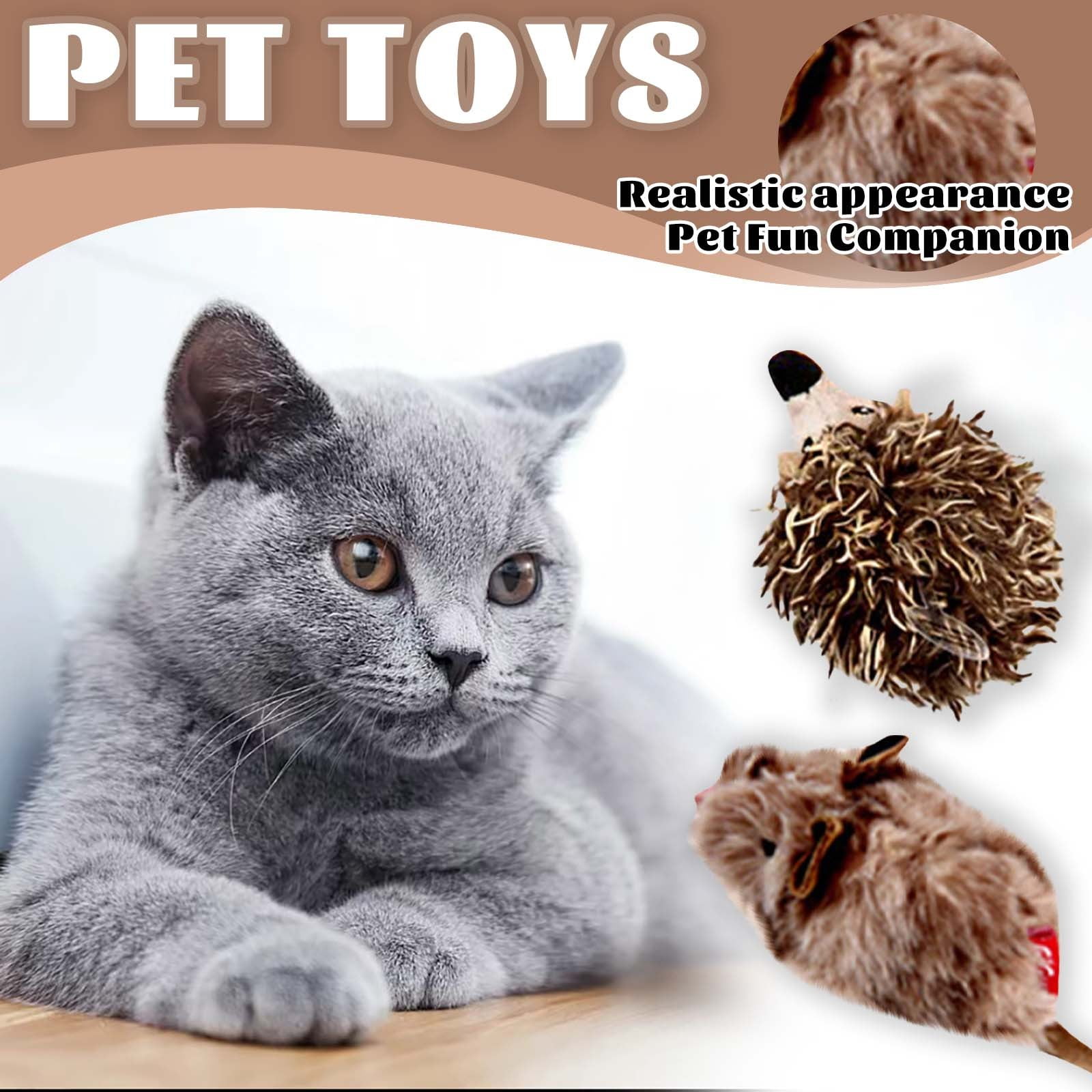 Cat Toys Cute Cartoon Small Mice Little Hedgehog Pet Supplies For ...