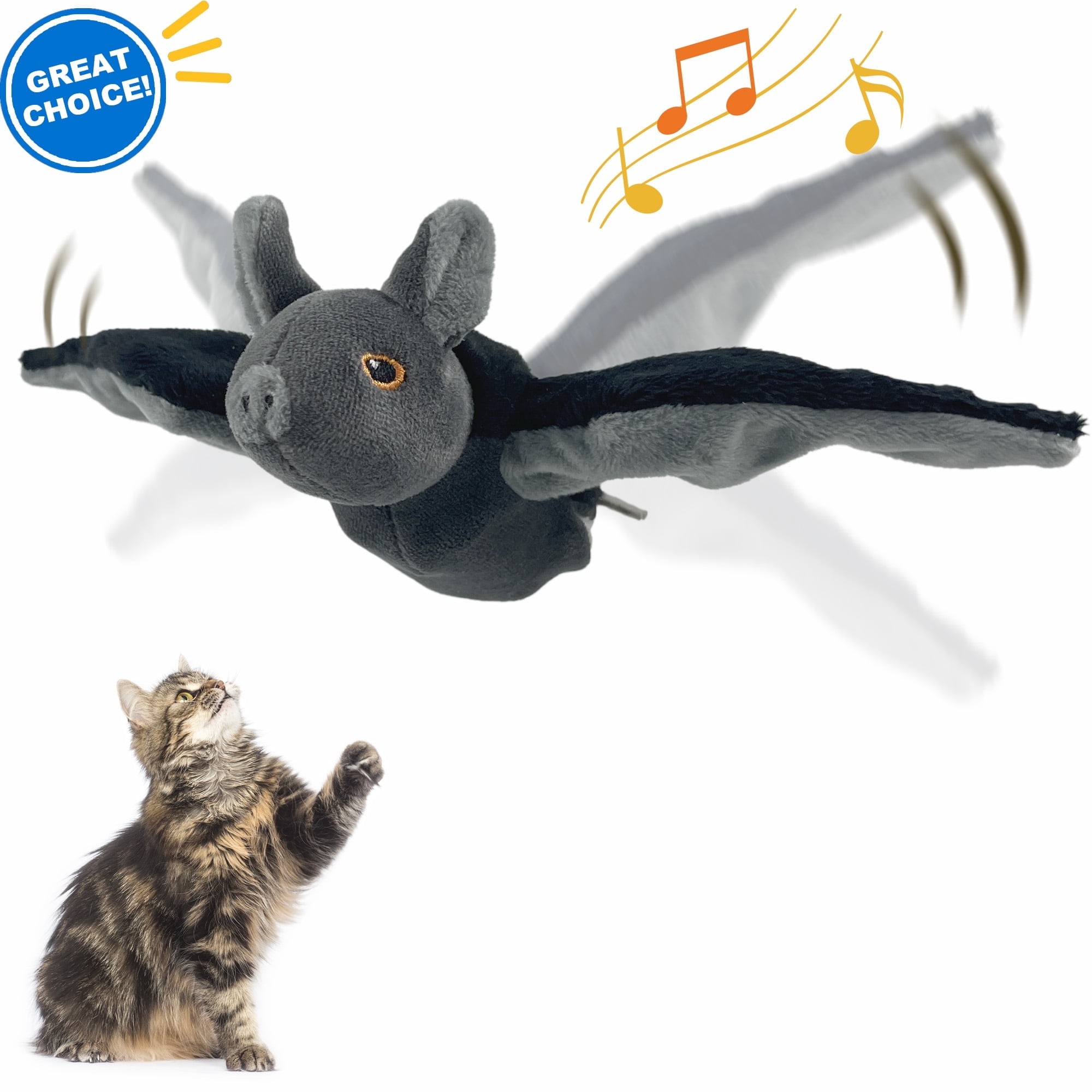 Cat Toys, Flapping Wings Sparrow Catnip Toys, Vivid Chirping ...