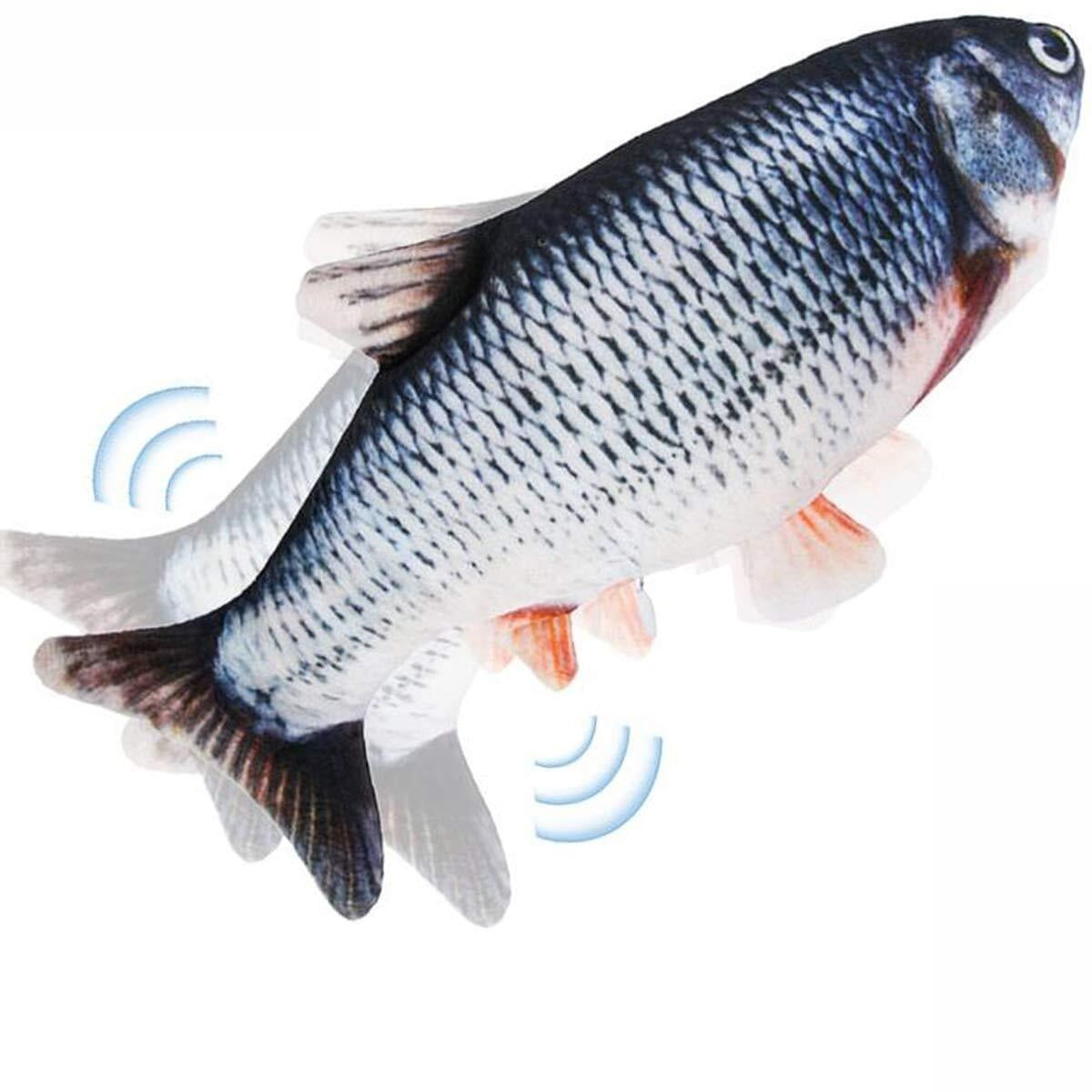 A Cat Toys Flopping Fish with Catnip, Moving Cat Toy Interactive for ...