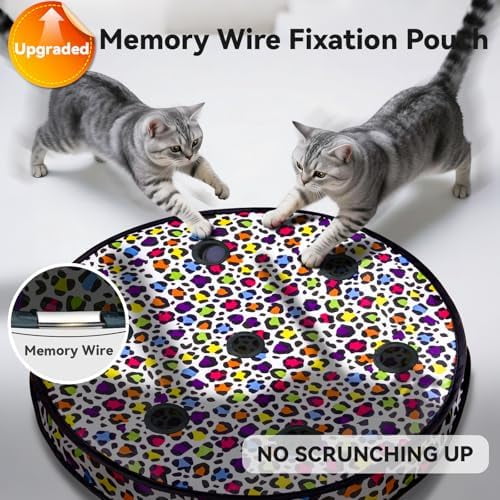Cat Toys for Indoor Cats, Interactive Activated Moving Ball in 7 Holes ...