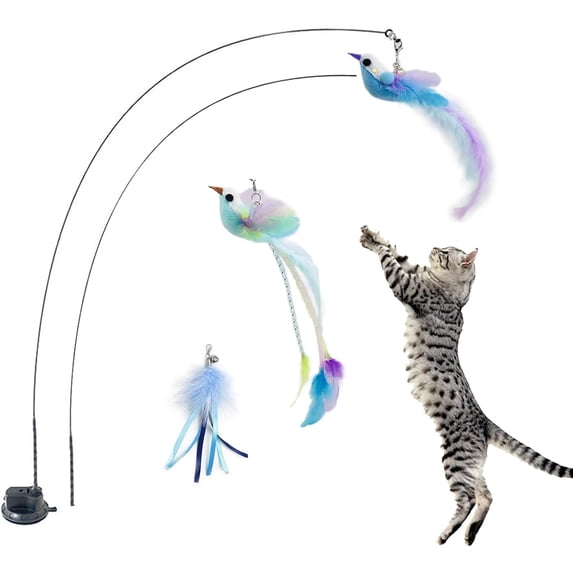 Cat Toys Interactive Hands-Free 6 Pack Cat Toys for Indoor Cats Toy ...