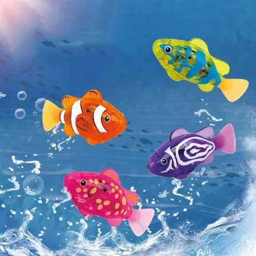 Zuru Robo Alive Robo Fish Changes Color Robotic Swimming Fish Water ...
