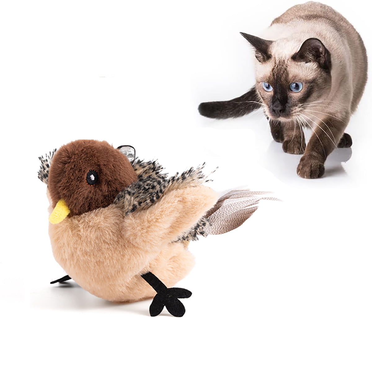 Cat Toys,Interactive Simulation Sounding Felt Bird,Remote Control ...